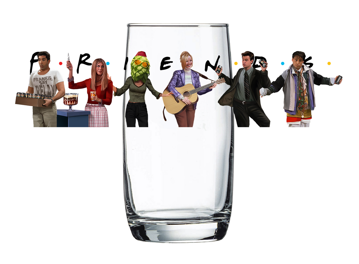 Friends- Beer Glass – Pop Pop Glass