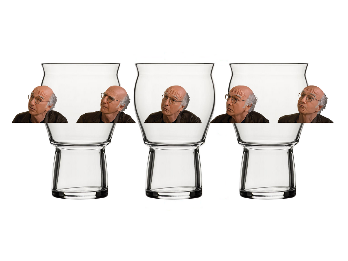 The Stare - PREORDER - Larry David Curb Beer Glass (ships early April ...