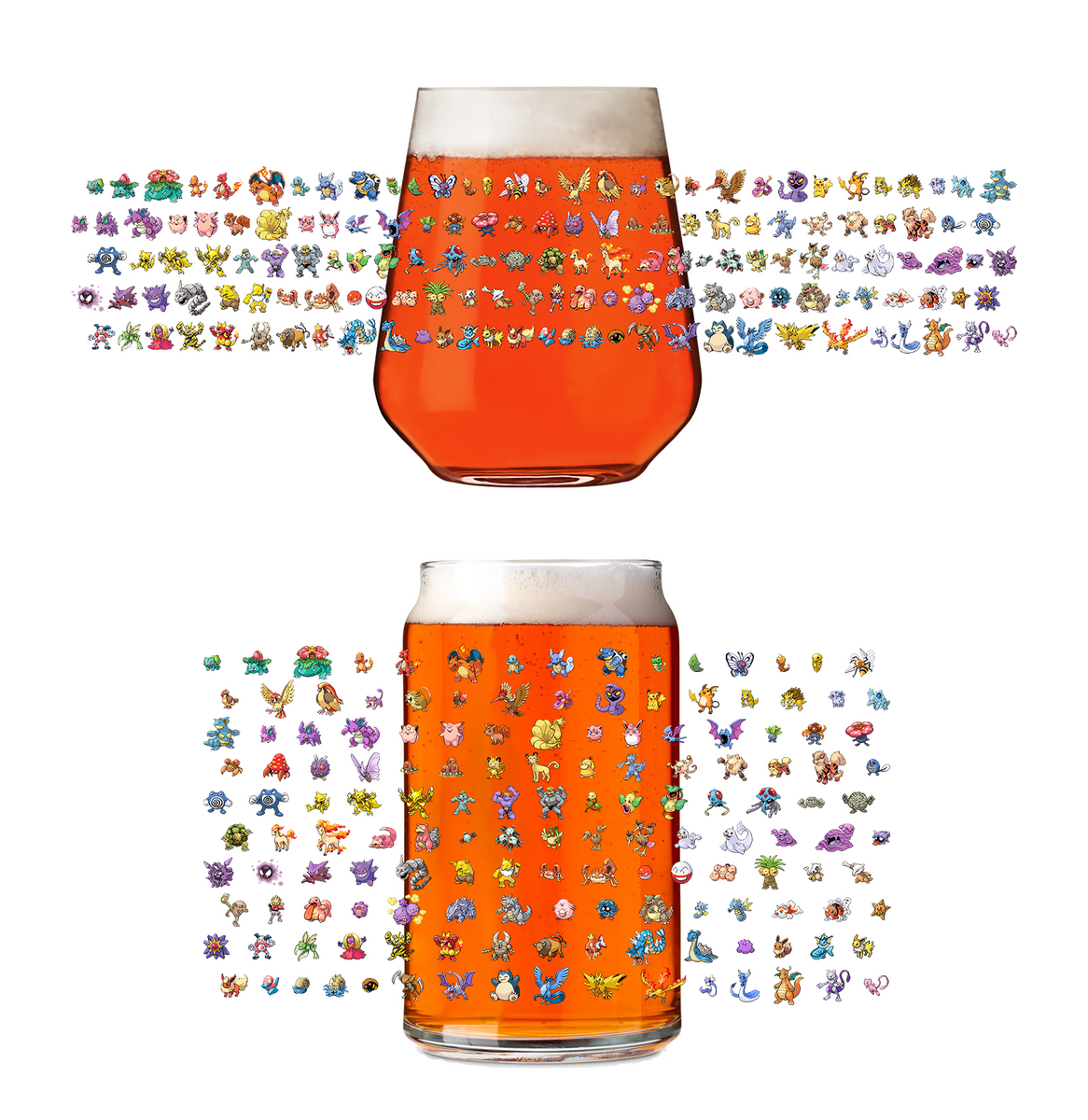 Catch 'Em All - Pokemon Beer Glass - PREORDER – Pop Pop Glass