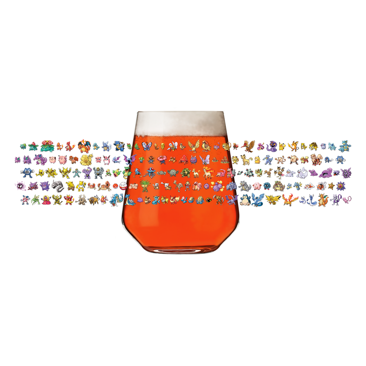 Catch 'Em All - Pokemon Beer Glass – Pop Pop Glass